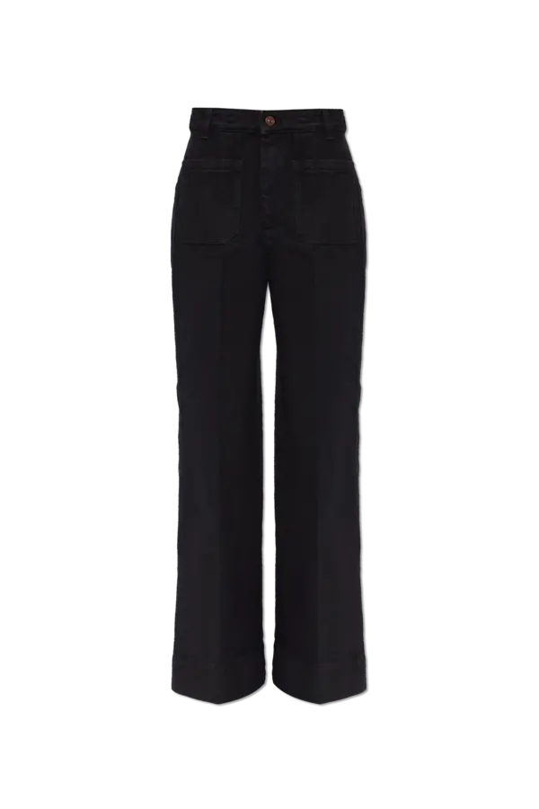 Victoria Beckham Flared Leg Jeans - Black