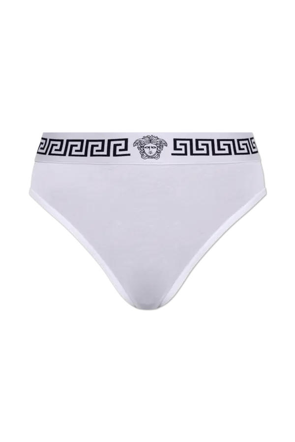 Versace High-waisted Cotton Briefs