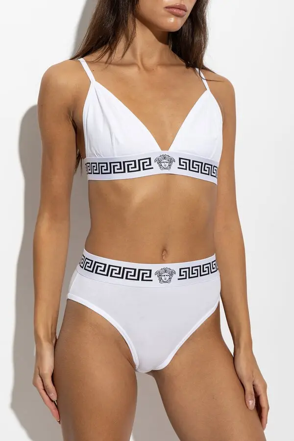 Versace High-waisted Cotton Briefs