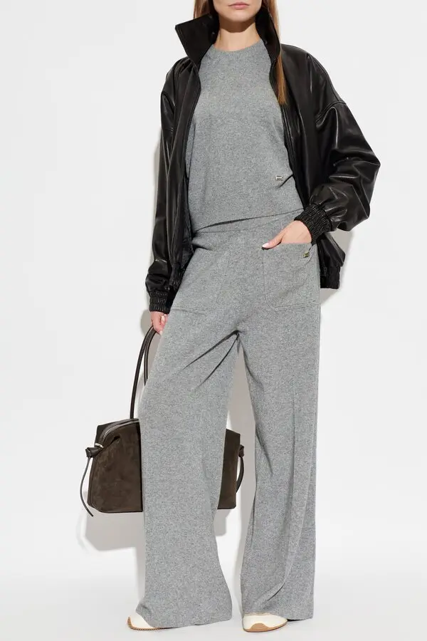 Victoria Beckham Wool Sweater With A Crew Neckline