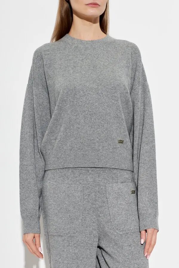 Victoria Beckham Wool Sweater With A Crew Neckline