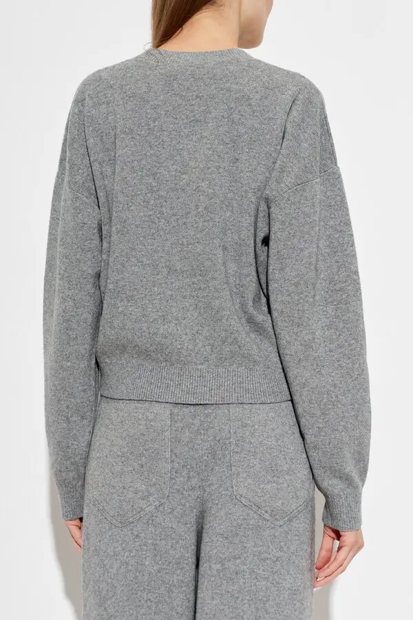 Victoria Beckham Wool Sweater With A Crew Neckline