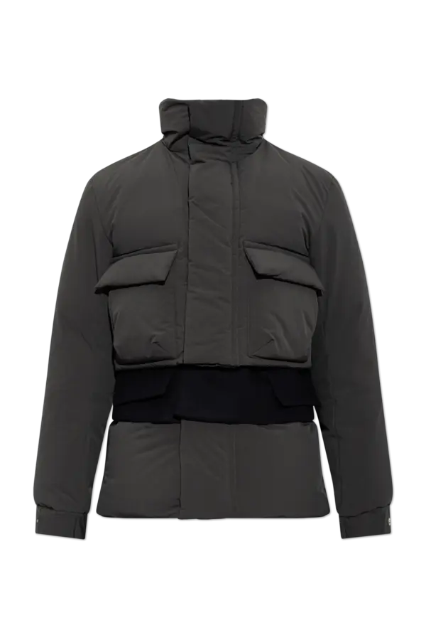 Sacai Insulated Jacket With Stand-up Collar - Green