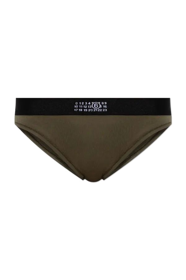 MAISON MARGIELA Figs With Logo - Green