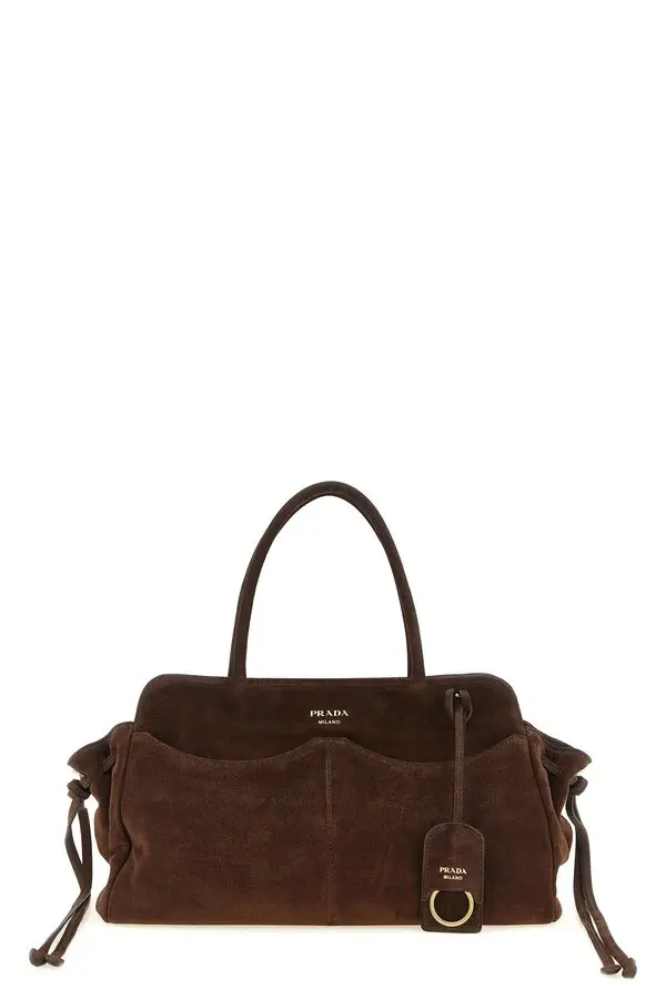 Prada Carry' Large Shoulder Bag - Brown