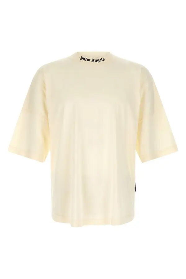 Palm Angels Logo Print T-shirt - White