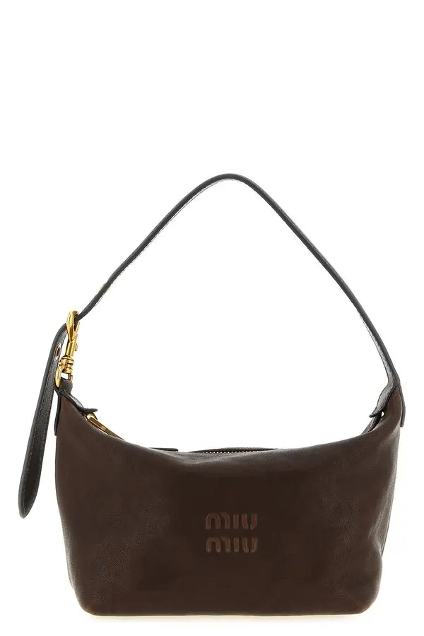 Miu Miu Pouch Nappa Aviator - Brown