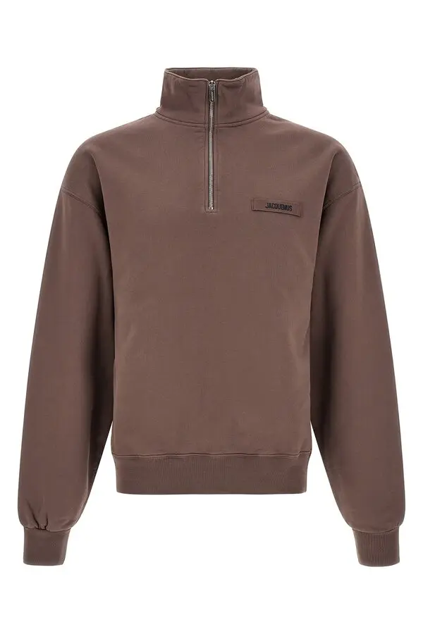 Jacquemus Le Camionneur Gros-grain' Sweatshirt - Brown