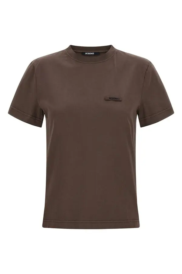 Jacquemus Le T-shirt Gros-grain' T-shirt - Brown