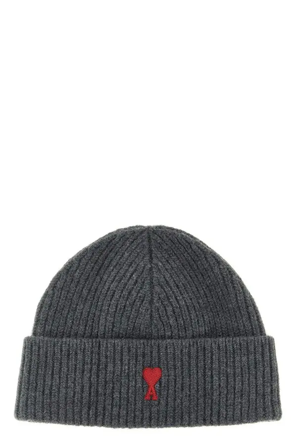 AMI Paris De Caur' Beanie - Gray
