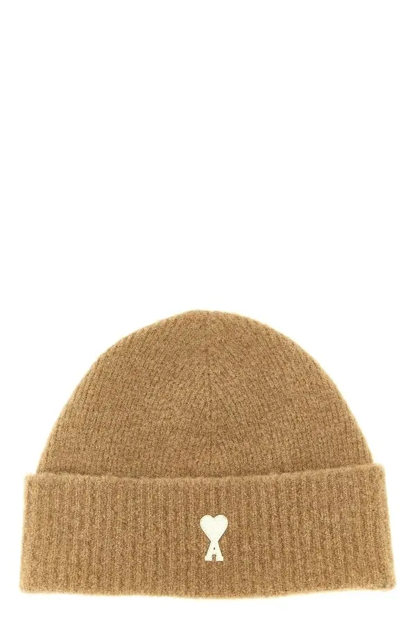 AMI Paris De Caur' Beanie - Beige