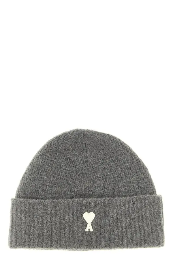 AMI Paris De Caur' Beanie - Gray