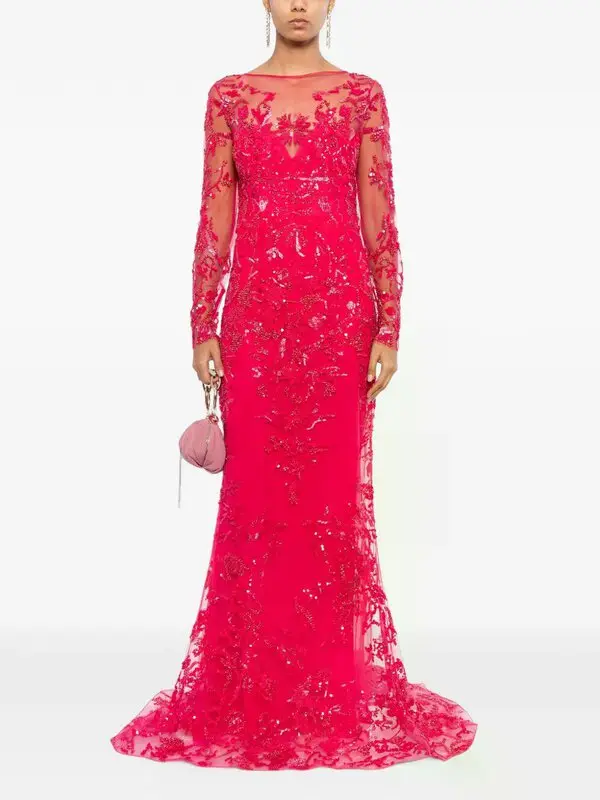 Zuhair Murad Lace-embellished Fishtail Gown