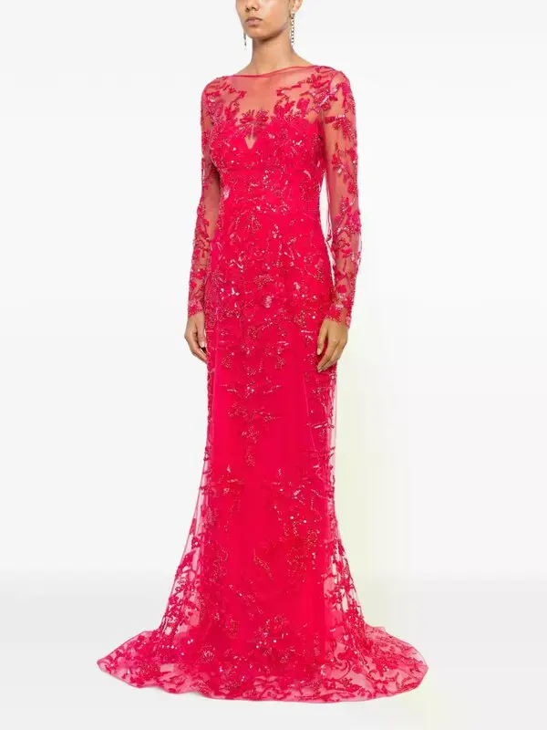 Zuhair Murad Lace-embellished Fishtail Gown