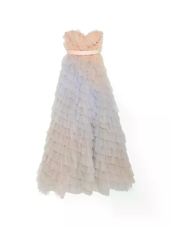 Viktor & Rolf Ruffled Ombré Gown