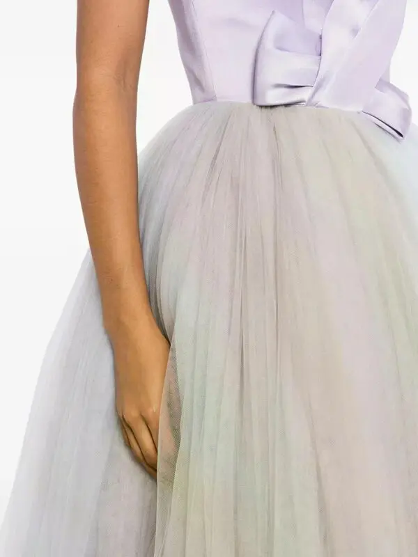 Viktor & Rolf Strapless Rainbow Tulle Gown