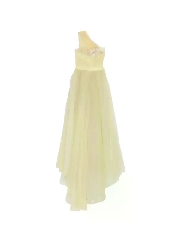 Marchesa One-shoulder Ruffled Gown