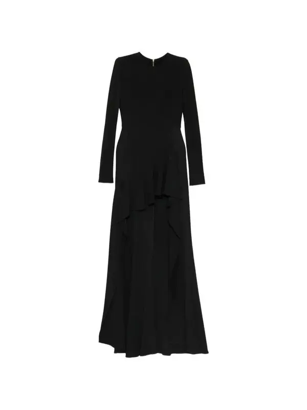 Elie Saab High-low Hem Dress - Black