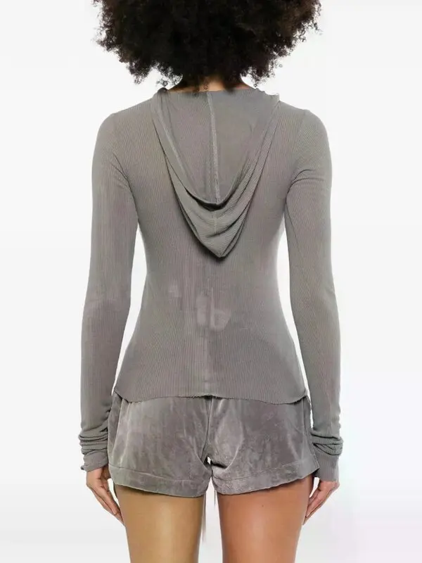 Rick Owens Hooded Crop T-shirt