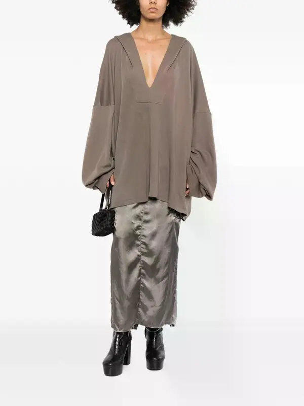 Rick Owens Long-sleeve Kaftan Hoodie