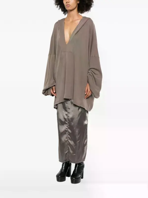 Rick Owens Long-sleeve Kaftan Hoodie