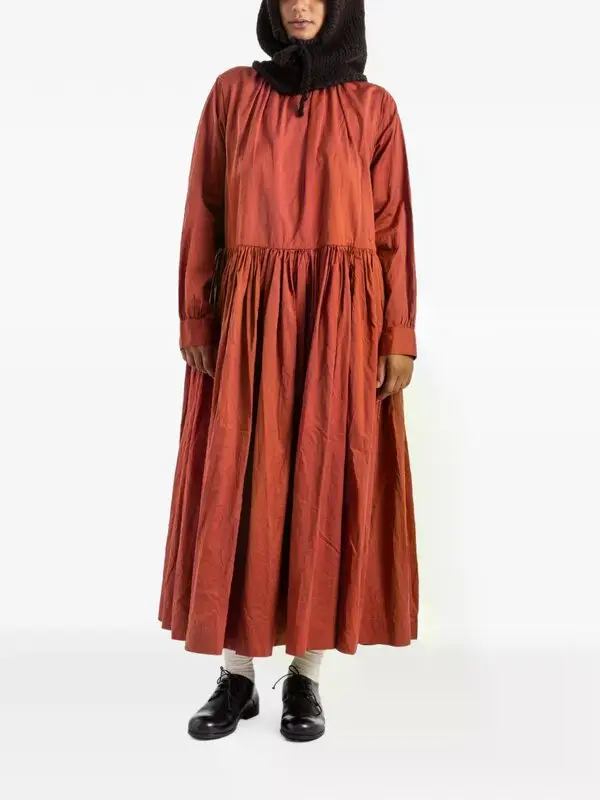 CASEY CASEY Pomme Rouche Midi Dress
