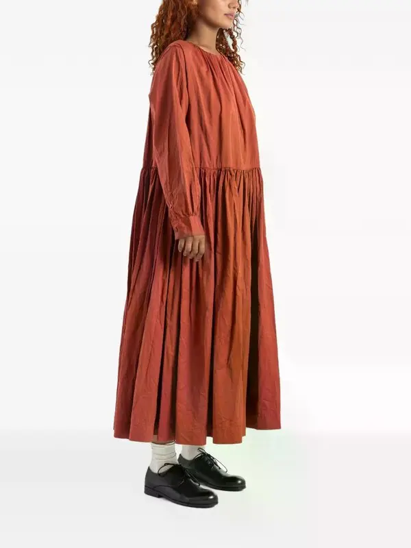 CASEY CASEY Pomme Rouche Midi Dress