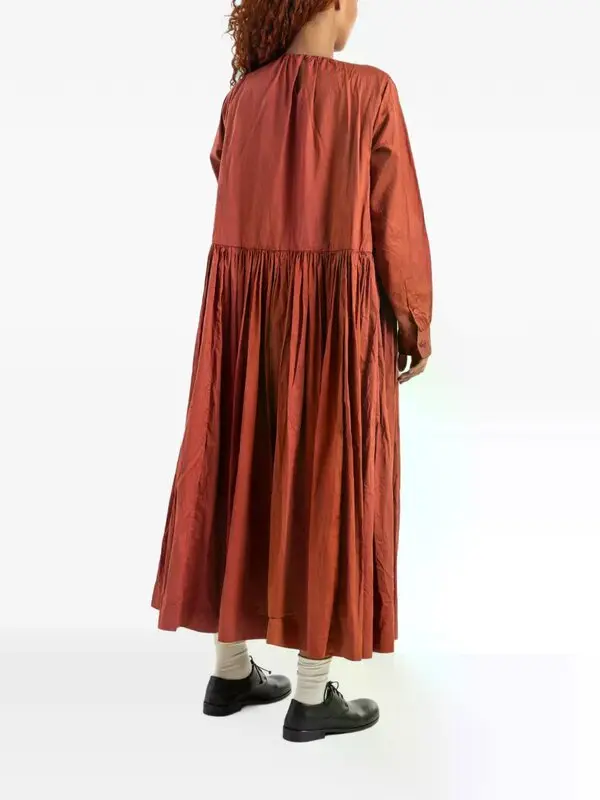 CASEY CASEY Pomme Rouche Midi Dress