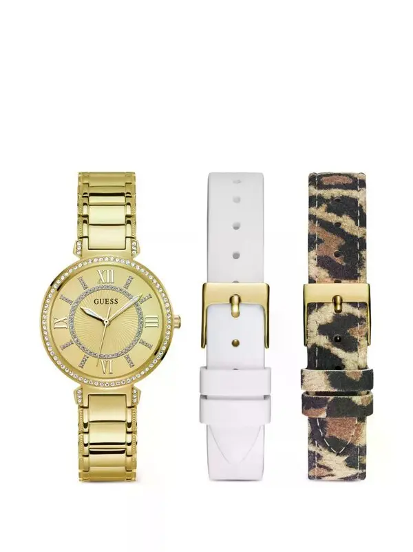 Guess Montage Crystal-embellished 36mm Watch - Gold