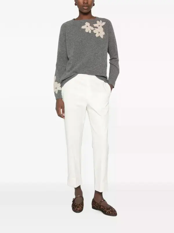 WHYCI MILANO Floral-applique Sweater