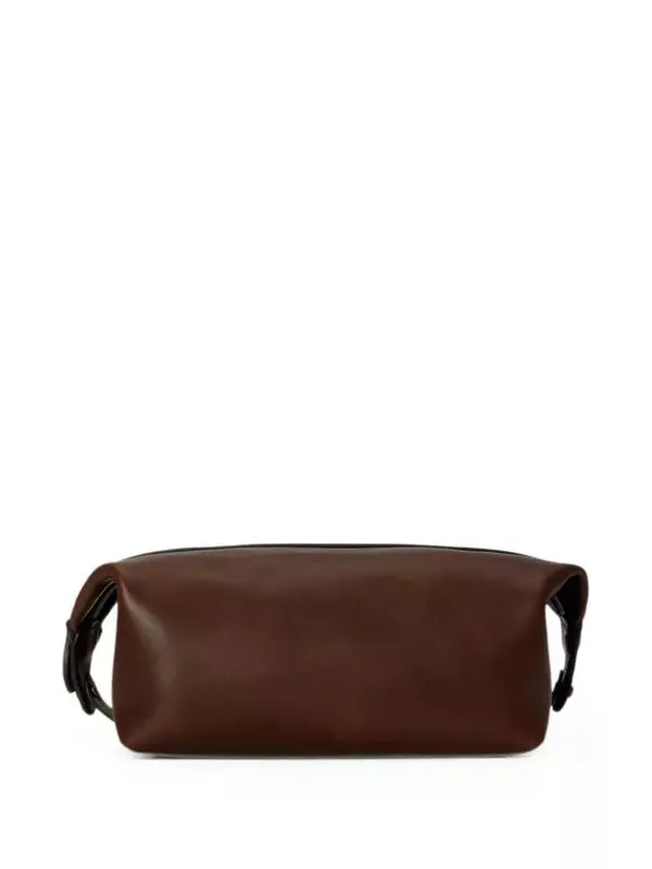 Polo Ralph Lauren Logo-patch Leather Wash Bag