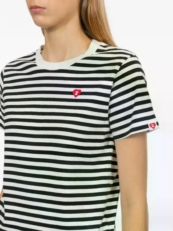 APEE™ BY *A BATHING APE® Apee™ A Bathing Ape® Striped Heart-patch T-shirt