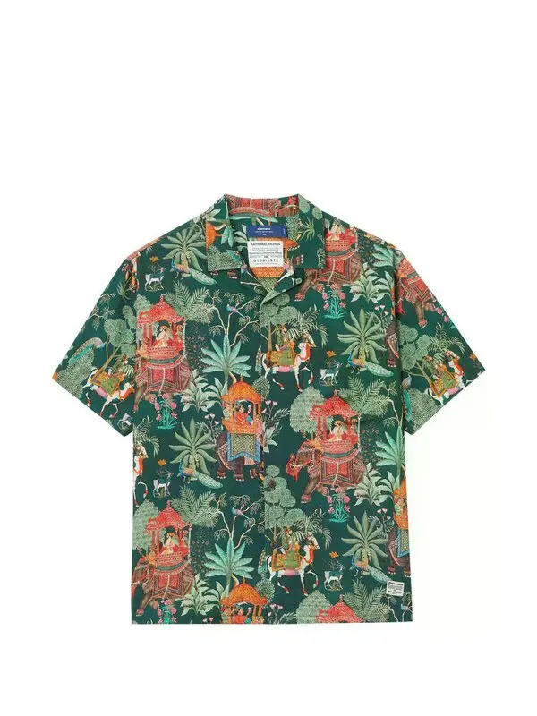 AFTERMATHS Graphic-print Short-sleeve Shirt