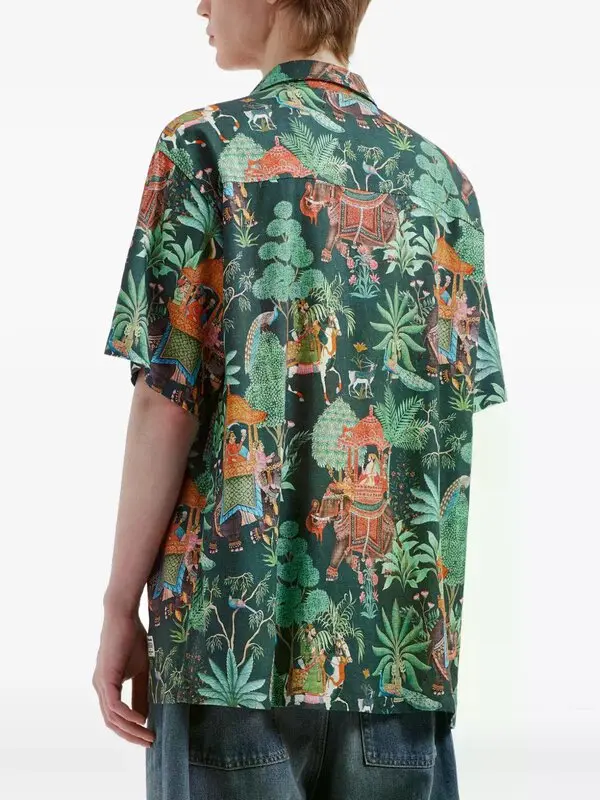 AFTERMATHS Graphic-print Short-sleeve Shirt