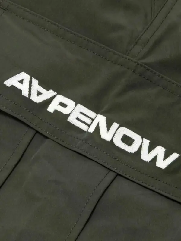 AAPE BY *A BATHING APE Logo-print Tapered Cargo Track Pants