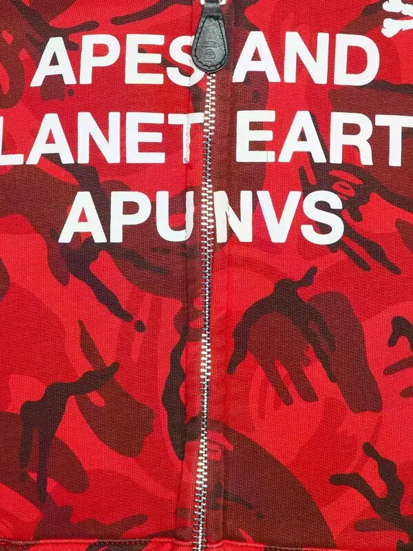 A BATHING APE Camouflage-print Reversible Jacket