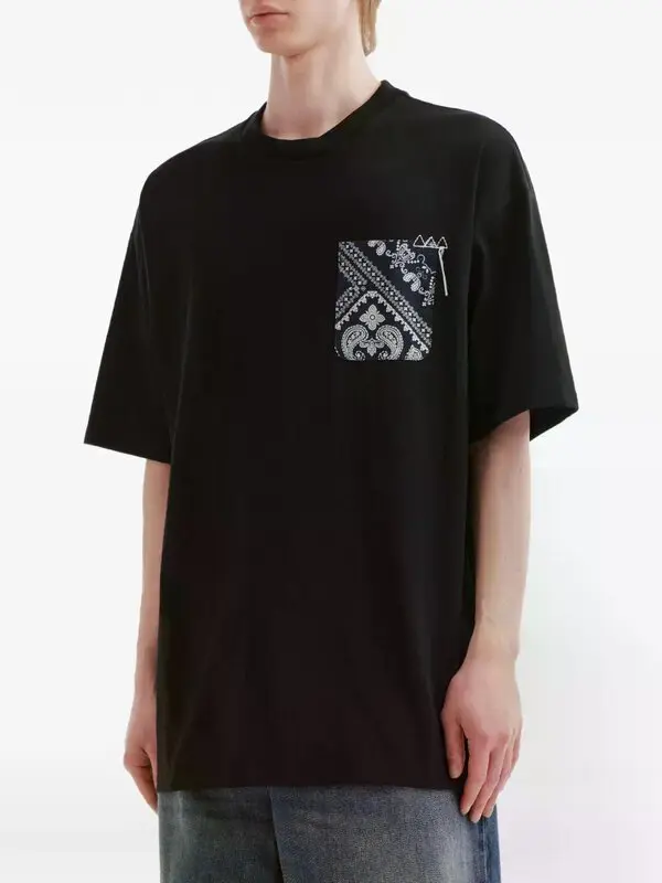 AFTERMATHS Paisley-print Pocket T-shirt