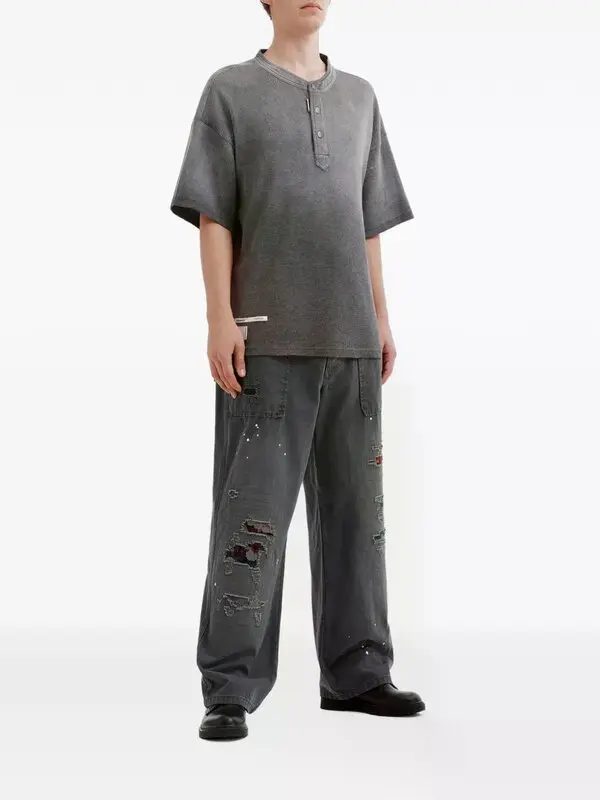 AFTERMATHS Paint-splatter Distressed-effect Jeans