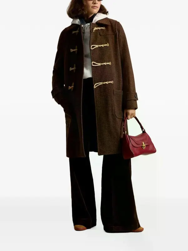 Polo Ralph Lauren Houndstooth Wool Toggle Coat