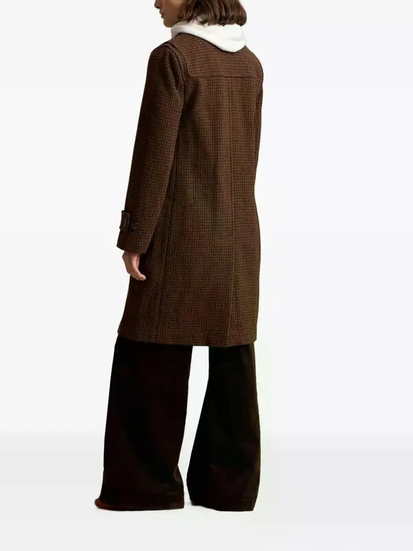 Polo Ralph Lauren Houndstooth Wool Toggle Coat