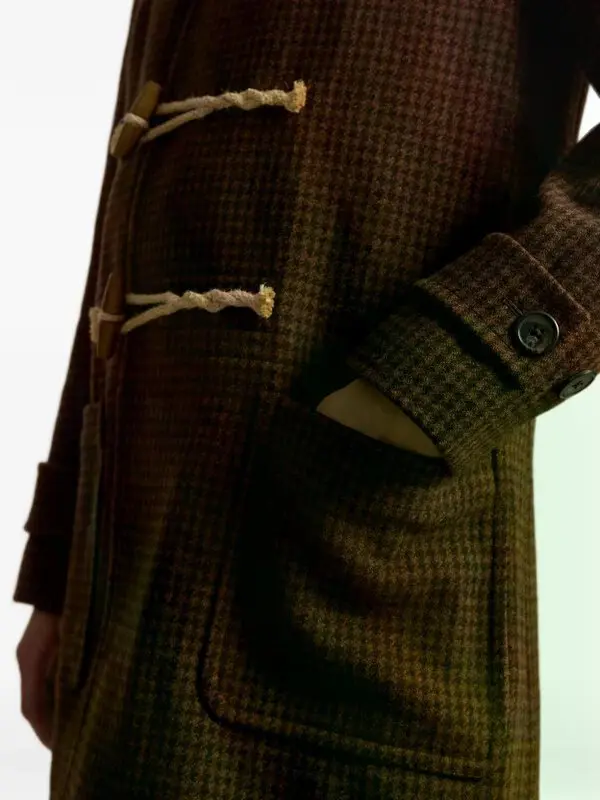 Polo Ralph Lauren Houndstooth Wool Toggle Coat