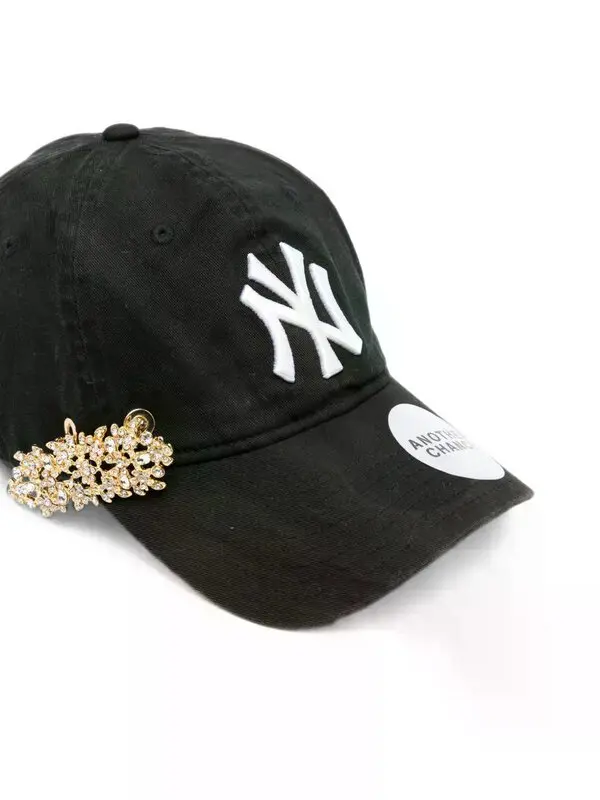 ANOTHER CHANCE Crystal-embellished Logo-embroidered Baseball Cap