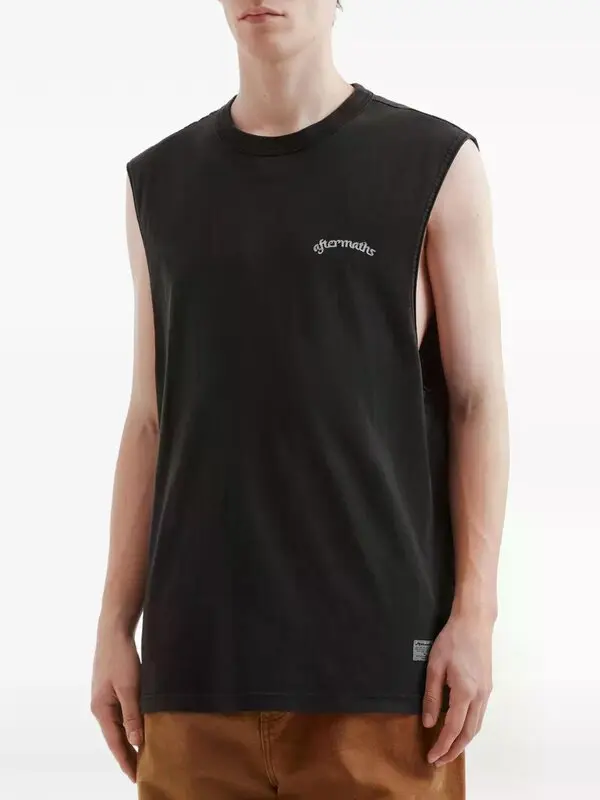 AFTERMATHS Graphic-print Cotton Tank Top