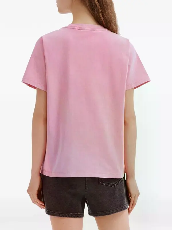 MINI CREAM Graphic-print Bow-detail T-shirt