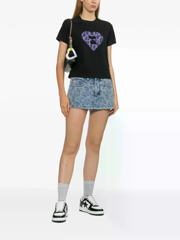 APEE™ BY *A BATHING APE® Heart-print Logo Patch T-shirt