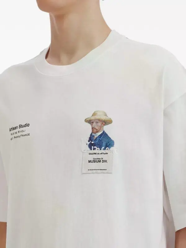 MUSIUM DIV. Graphic-print Logo-patch T-shirt