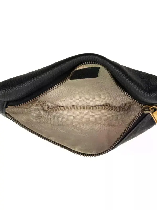 Gucci 2000-2015 Small Grained Calfskin Web Logo Belt Bag