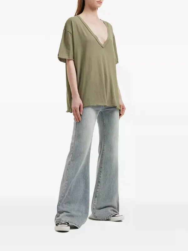 Free People V-neck T-shirt - Green