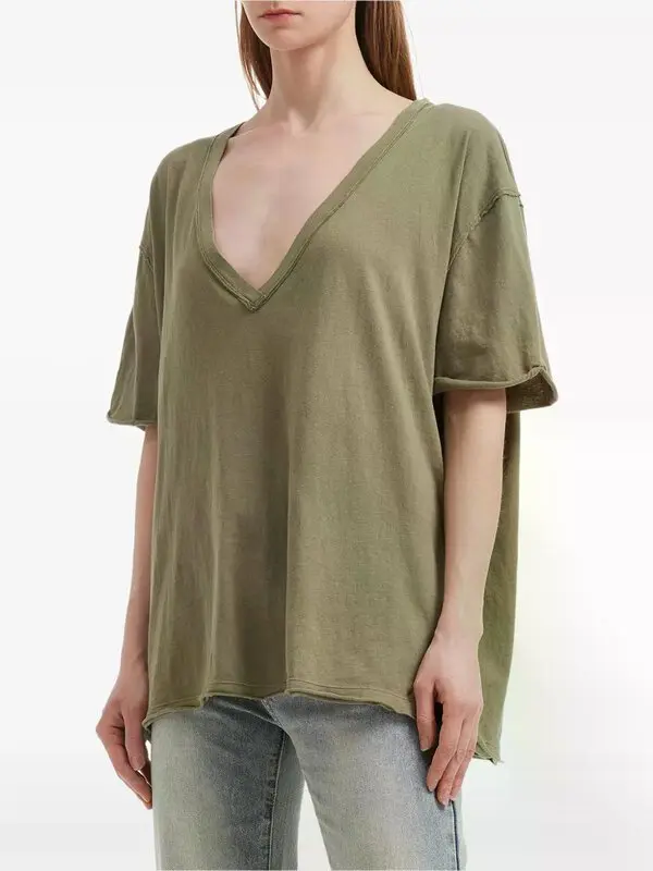 Free People V-neck T-shirt - Green