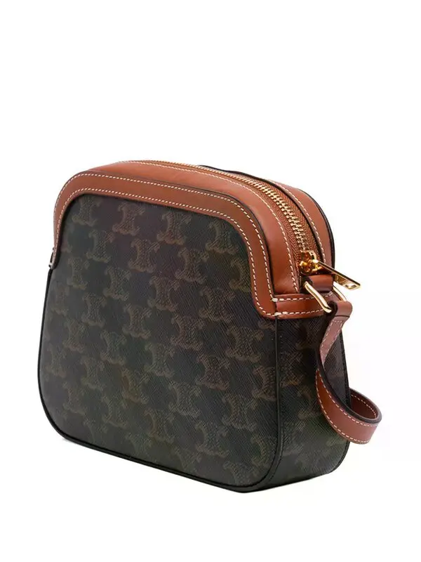 Celine 2020 Small Triomphe Coated Canvas Logo Camera Bag Crossbody Bag